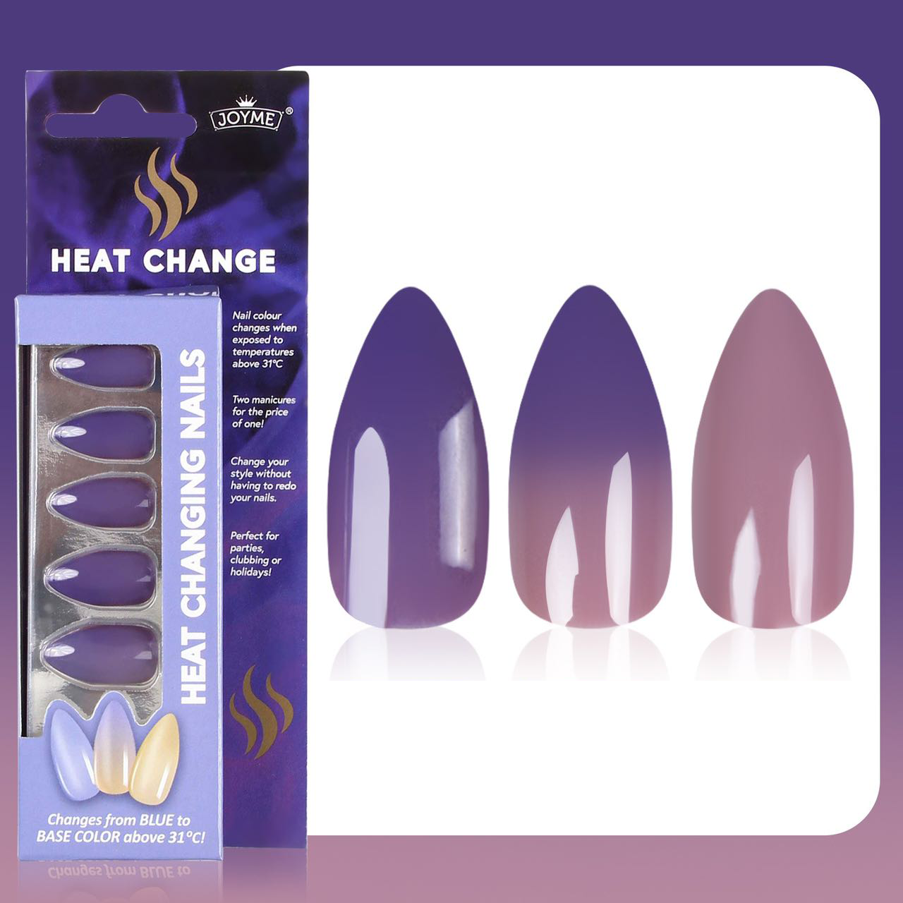 Heat Changing Press On Nail Tips - A74E268 – M1 Nail & Beauty Supply
