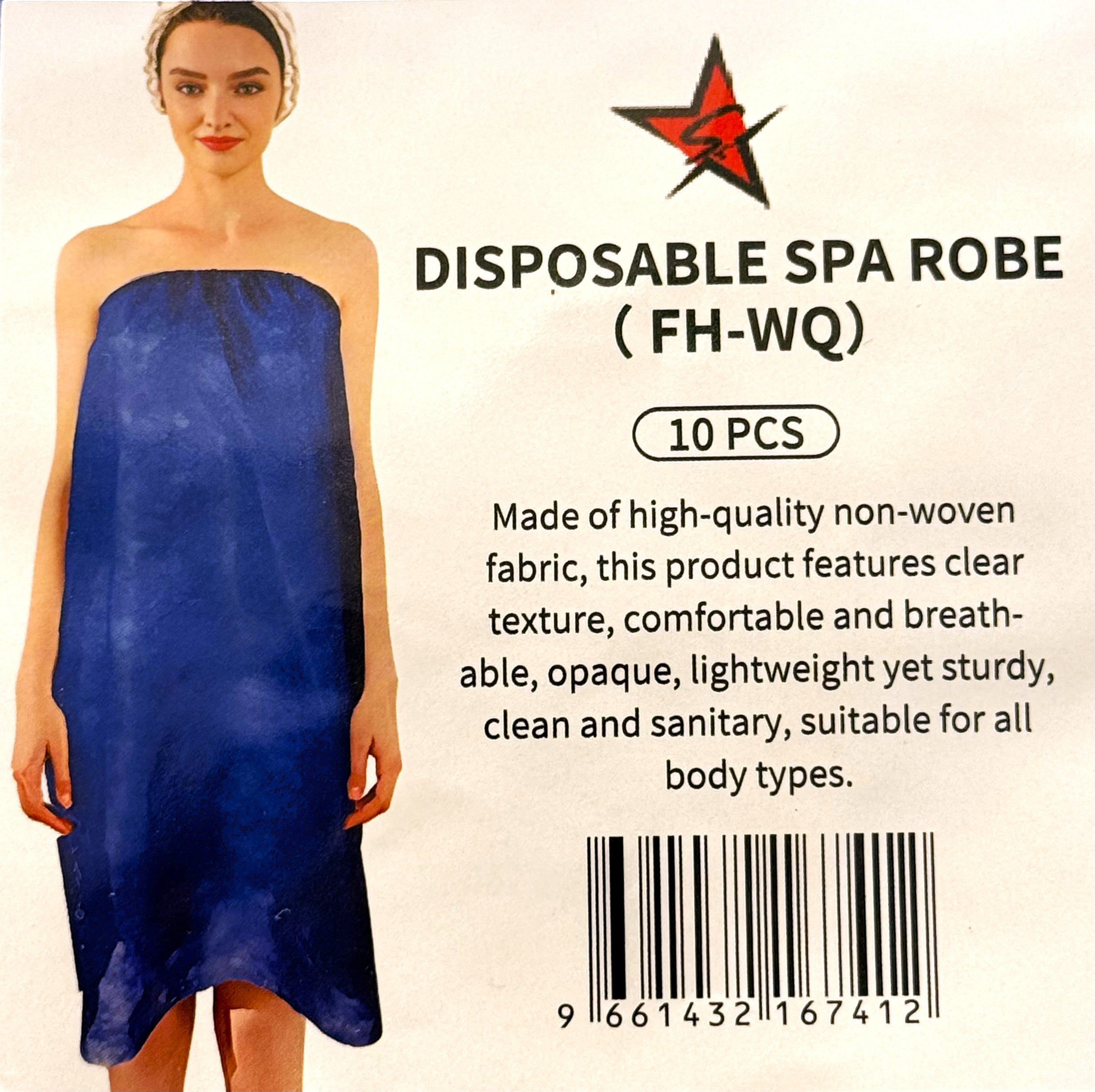 Silver Star Disposable Spa Robe (10pcs) – M1 Nail & Beauty Supply